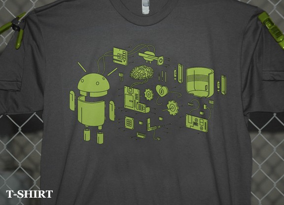 Android Exploded (Andy) T-Shirt Geek Tee Apparel tshirt